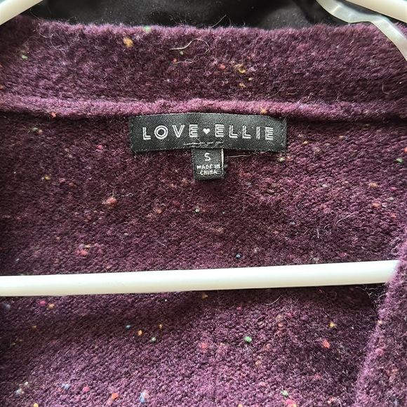 love ellie | Sweaters | Purple Cardigan | Poshmark
